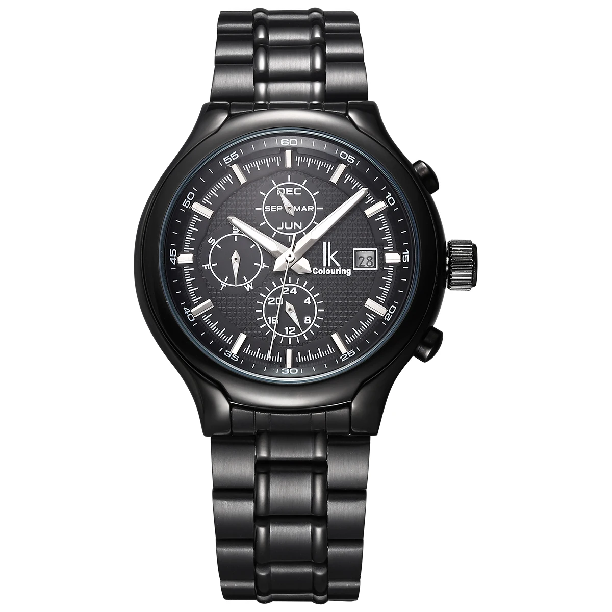 Ik Watch Men Luminous Three Multifunction Sub Dial Week Calendar Month ...