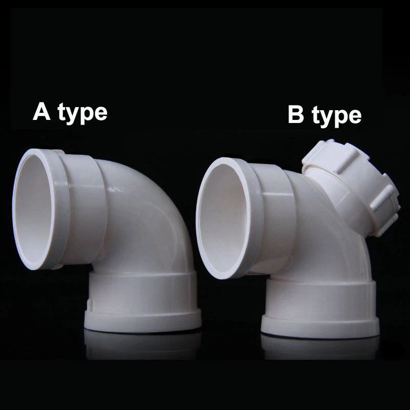 Gogo PVC 엘보 드레인 PVC 파이프 커넥터, 90 도 앵글 벤드 다운 파이프 피팅 160 200 250mm|공압부품| - AliExpress