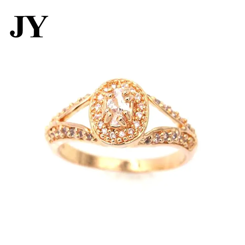 JY Luxe Goud Kleur Ringen Voor Vrouwen Met Speciale Zirkoon Sieraden ...