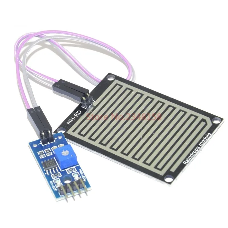 Thinary rain sensor 물 빗방울 감지 모듈 arduino raspberry pi 용 자동 급수 비 날씨 모듈 습도 ...