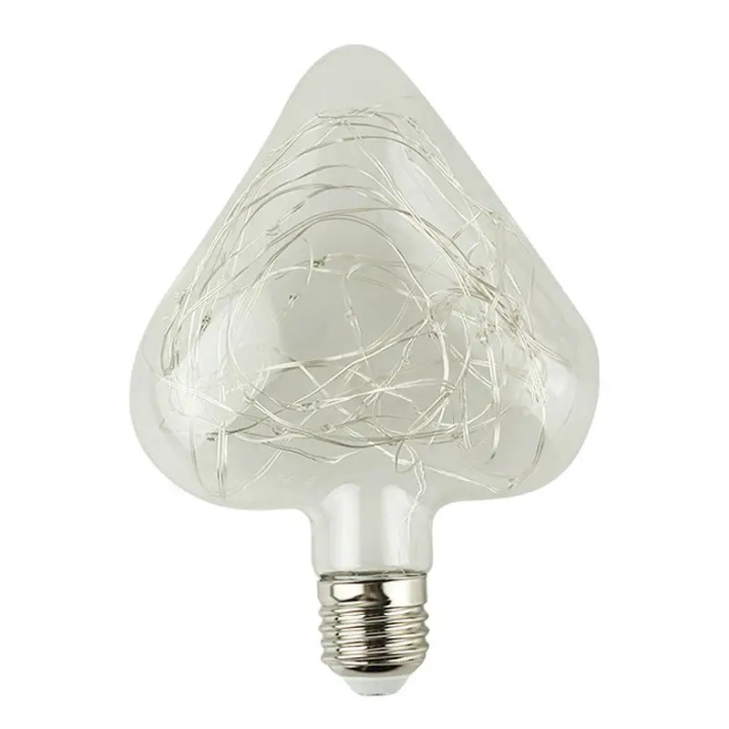 edison bulb led lamp Lighting Heart rgb Light Bulbs e27 85 265V string ...