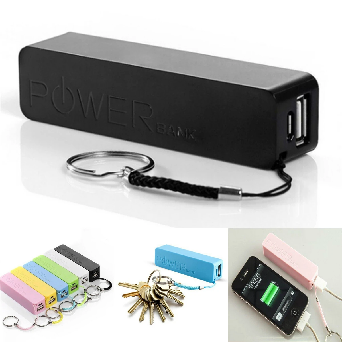 Mini Portable USB External Power Bank Case Pack Box 18650 Battery ...