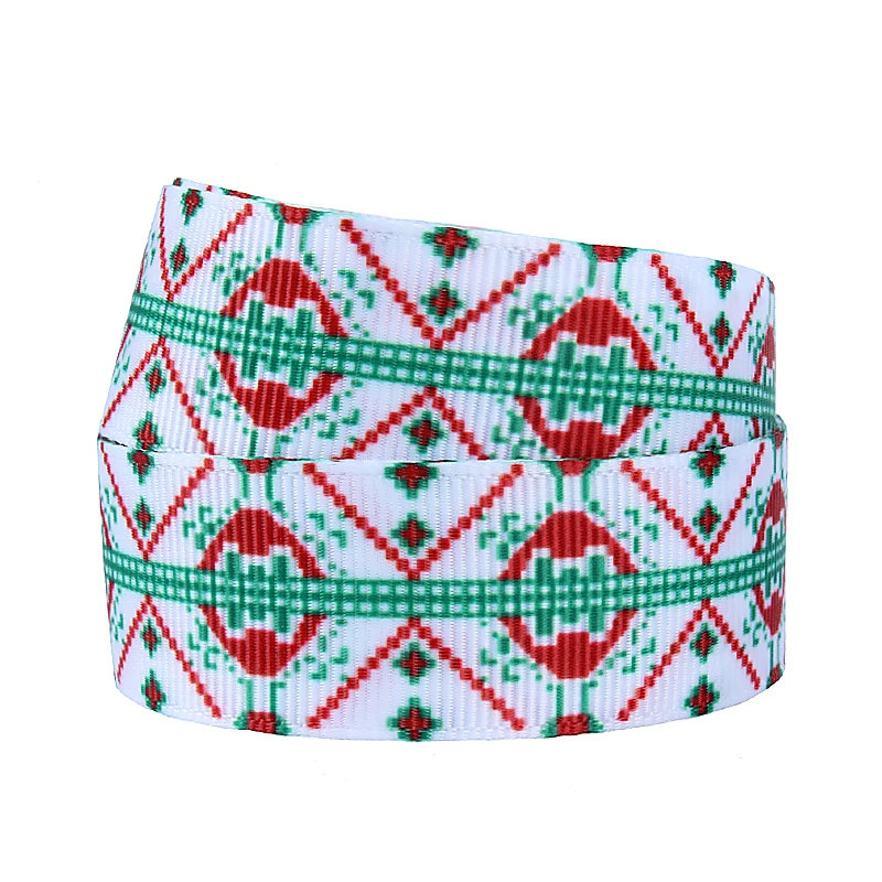 1 1/2'' Christmas grosgrain ribbon with beautiful design|designer ...