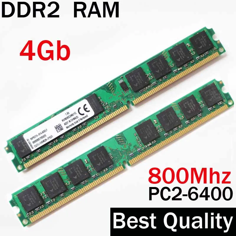 DDR2 RAM 4 Gb 800 Ddr2 800 Mhz 4 gb ddr2 memoria ram PC PC2 6400/AMD ...