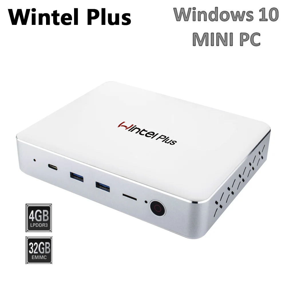 Wintel Plus W11 Intel Apollo N3450 Smart TV Box Windows 10 4GB DDR3 ...