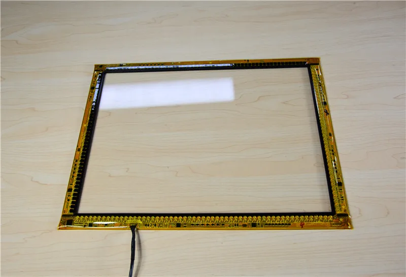 10 real touch points 27 " IR multi touch frame Screen Panel with glass ...