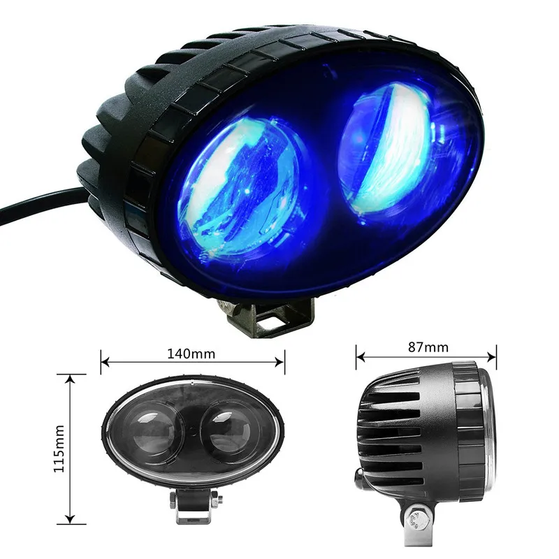 10pcs Safety Blue point LED Work light 10W 12V LED forklift Warning ...