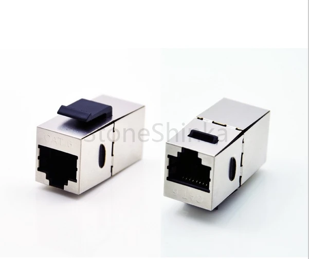 METAL shielded CAT6 pass through network module Gold plated RJ45 ...