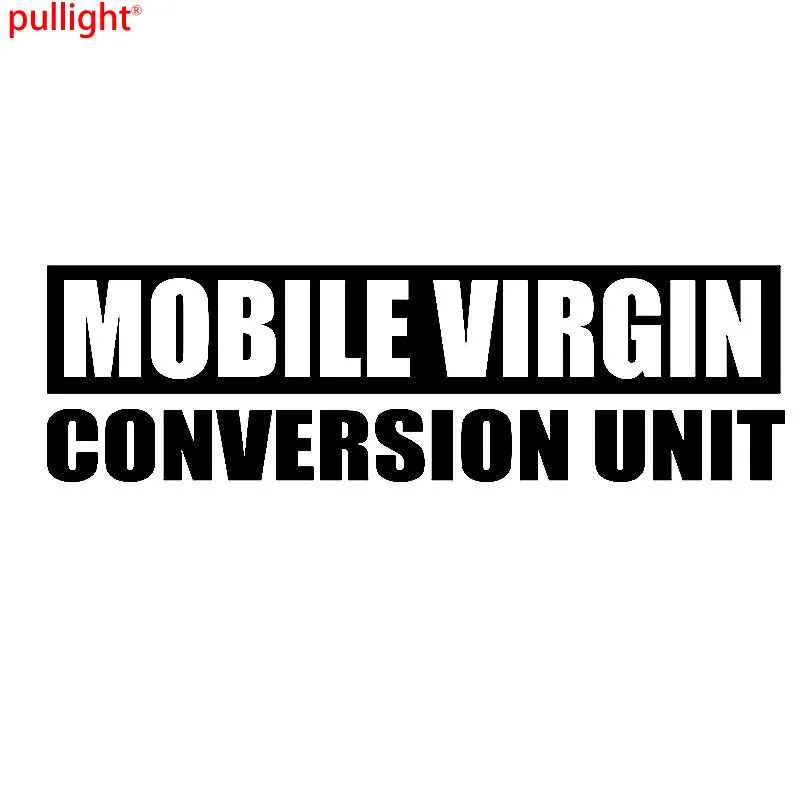 Mobile Virgin Conversion Unit Car Stickers Caravan 4x4 Waterproof Vinyl ...