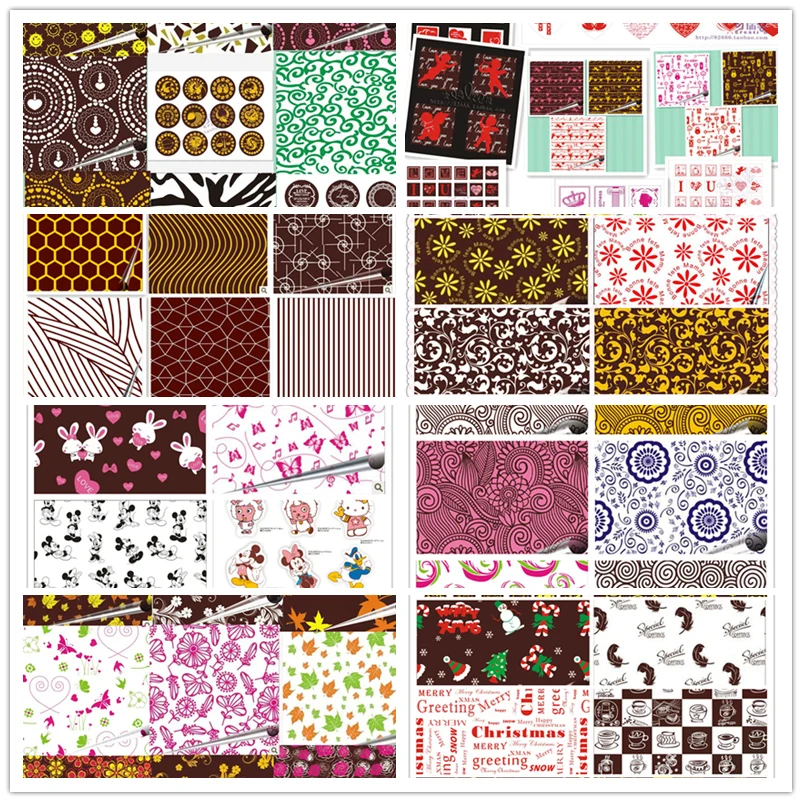 10/30/50 sheets baking mold sheet / cake decoration/Chocolate transfer ...