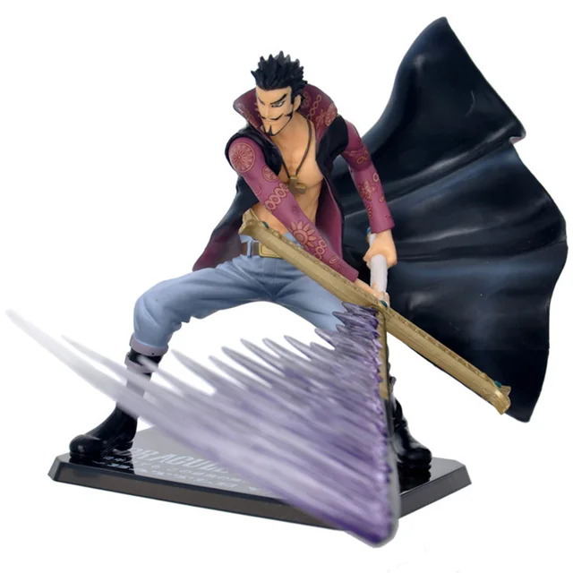 One Piece Dracule Mihawk Action Figure 1/9 scale painted figure Battle ...