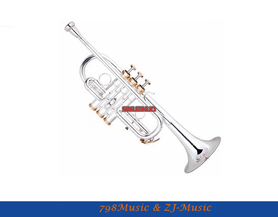 Eb-D-Key-Trumpet-Professional-Model-With-Case-Bore-Size-11-6mm-Bell-DIA ...