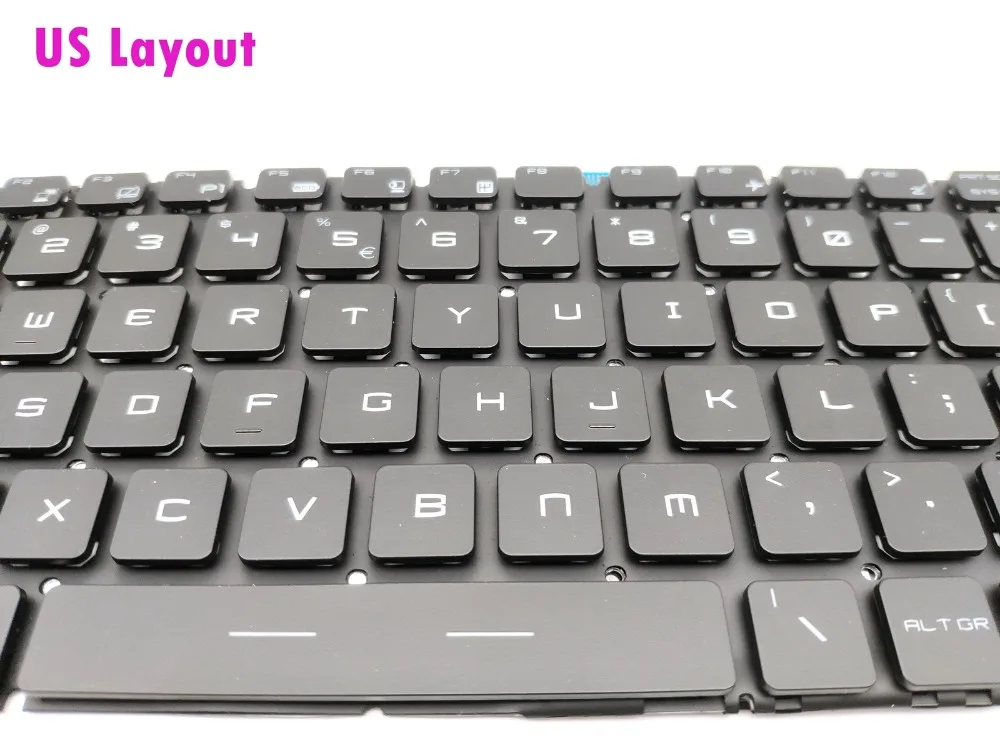 New Us Rgb Colorful Backlit Keyboard For Msi Gaming Gp72 2qd Leopard ...