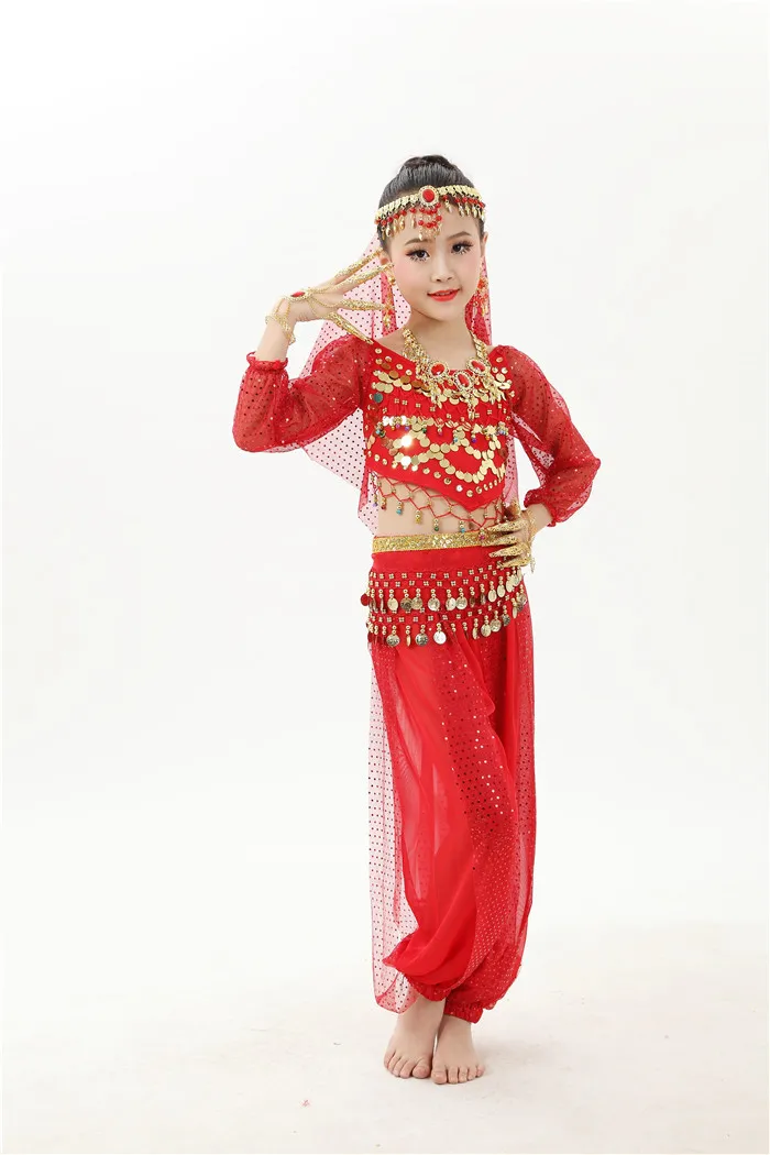 Girls Belly Dance Costumes Children Oriental Dance Clothing 2PCS Set ...