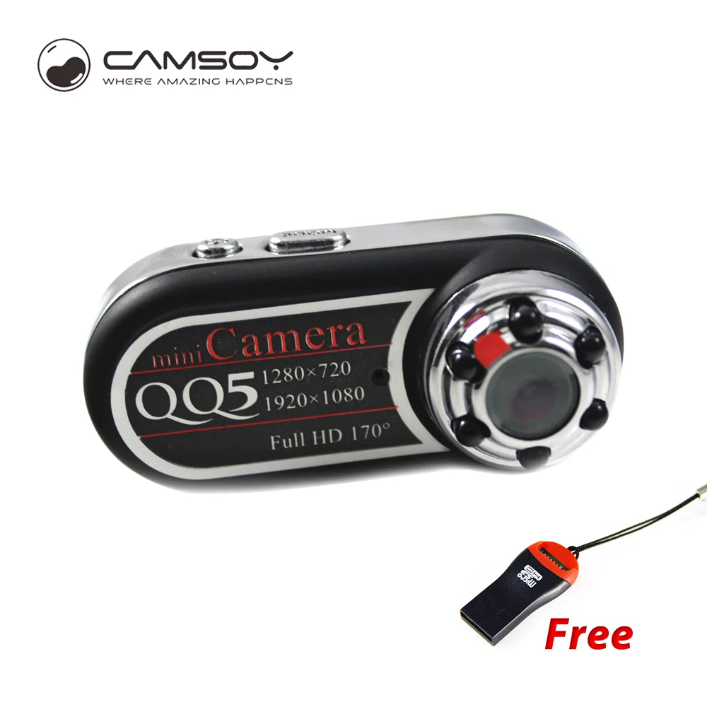 Mini 카메라 QQ5 1080 마력 풀 HD 170 초 Wide Angle Motion Detector Micro 카메라 ...