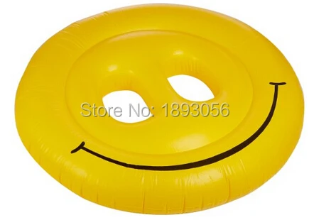 Smiley Face 1.6M Fun Island Heavy Duty Vinyl Inflatable Toy Water Play ...