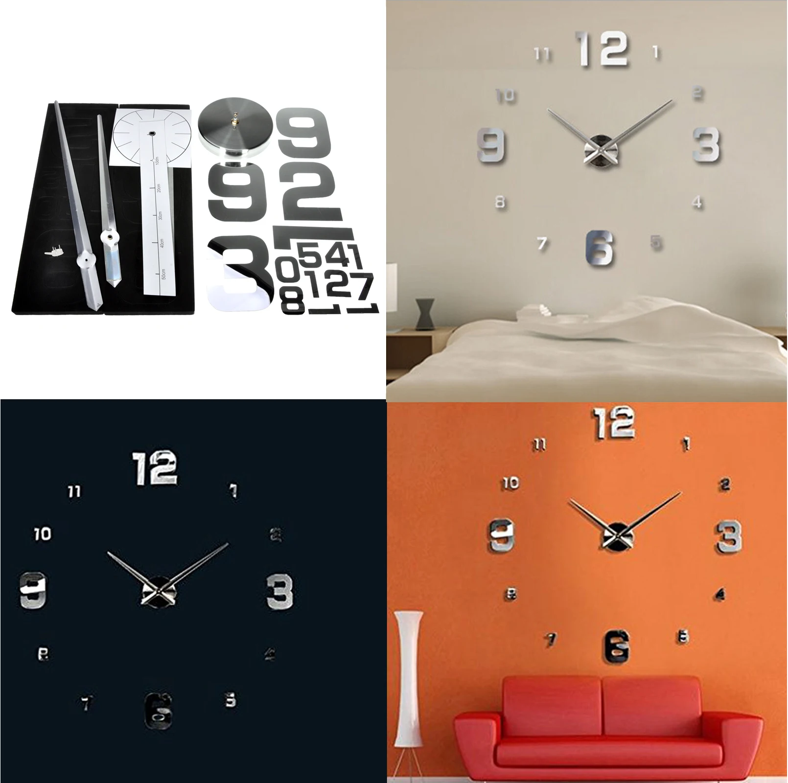 Modern digital clock 3d - jorddr