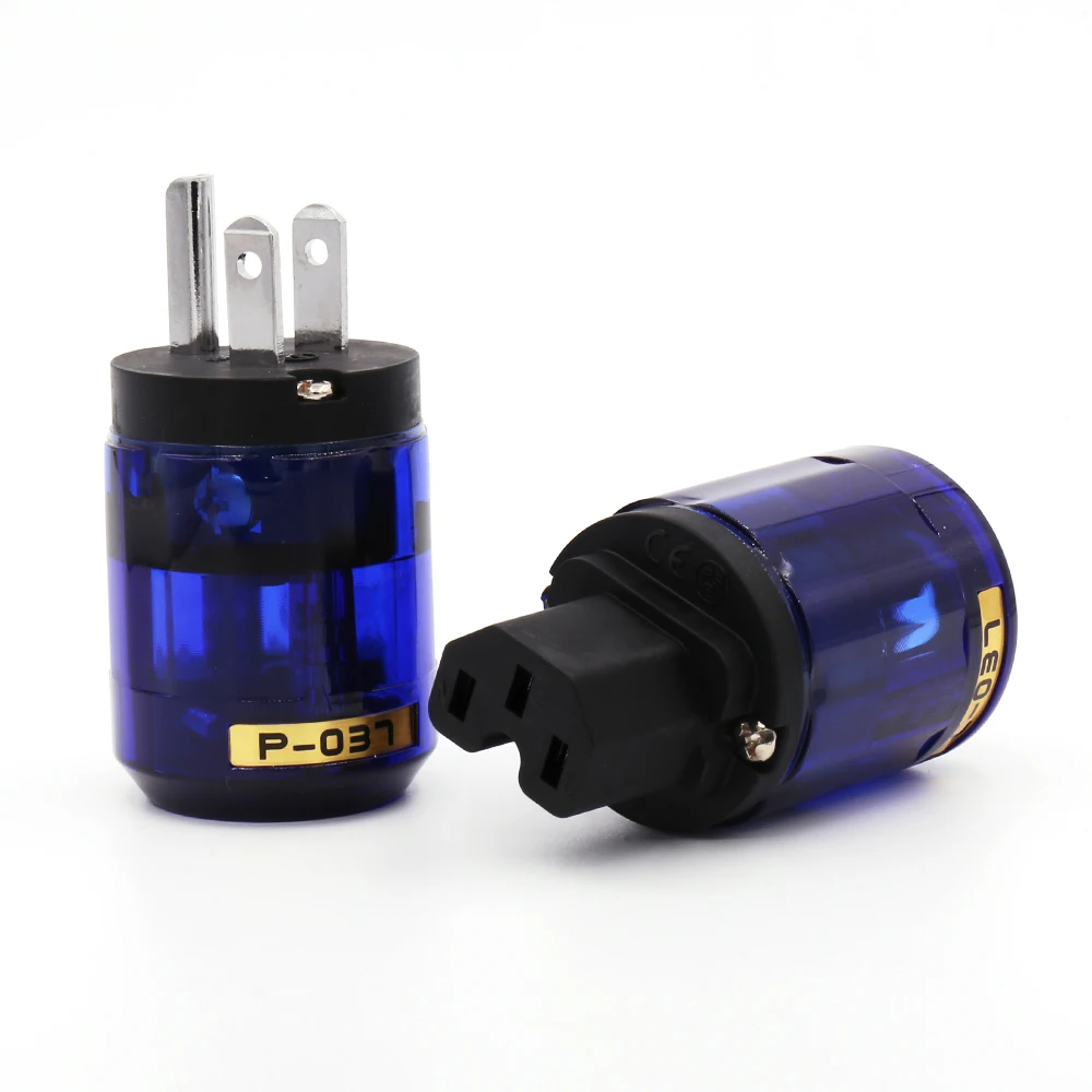 5pairs-P-037-pure-coppper-Rhodium-plated-US-Power-Plug-C-037-IEC-plugs ...