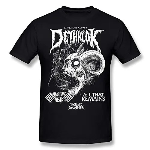 Cheap T Shirt Design Short Men 100 Cotton Crew Neck Dethklok Tee in T cheap-t-shirt-design-short-men-100-cotton-crew-neck-dethklok-tee-in-t