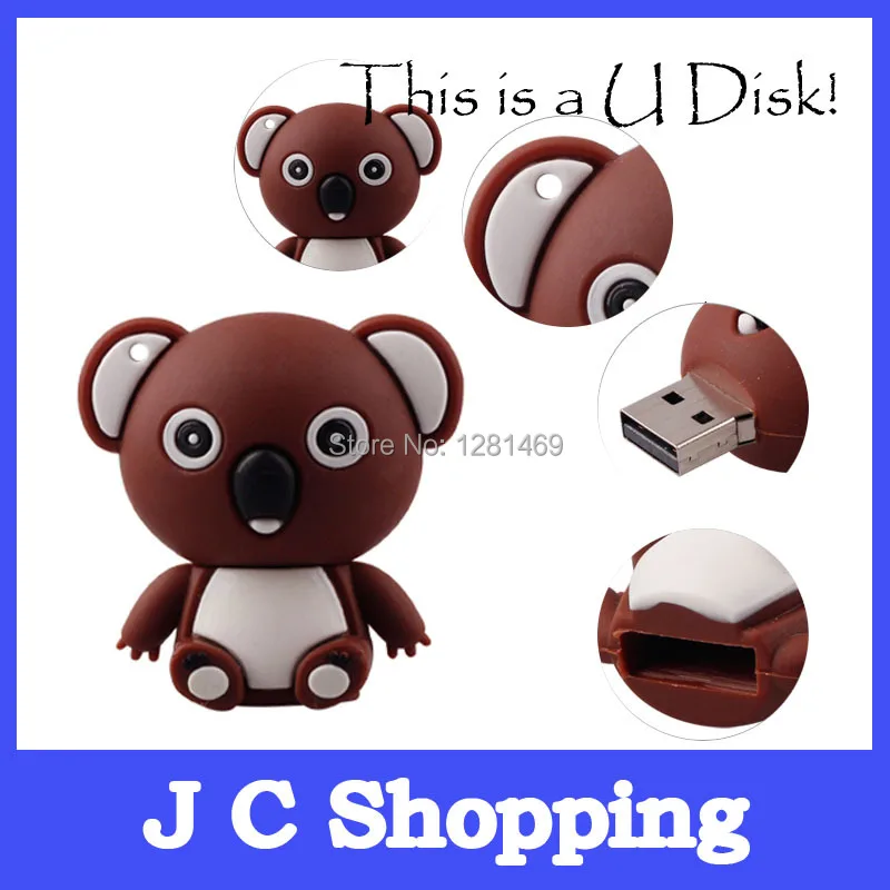 Unidad flash usb de dibujos animados de koala australiana Modelo usb 2 ...