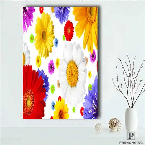 Custom daisy- (1) Poster Print Cloth Fabric Wall Poster Print Silk ...