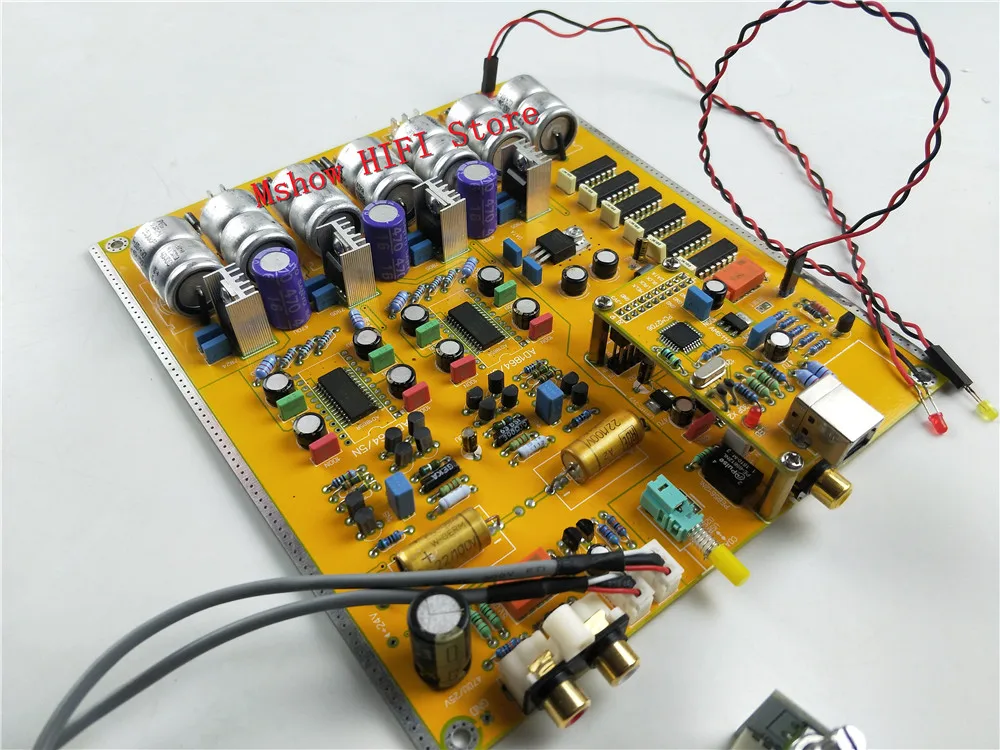 Mshow audio Parallel AD1865 DAC decoder board Hifi spdif and PCM2706 ...