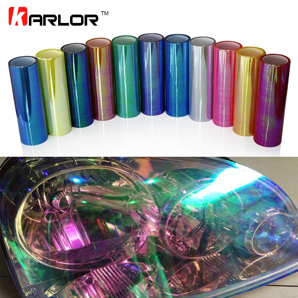 0.3m*10m Chameleon Auto Car Light Headlight Taillight Tint Vinyl Film ...