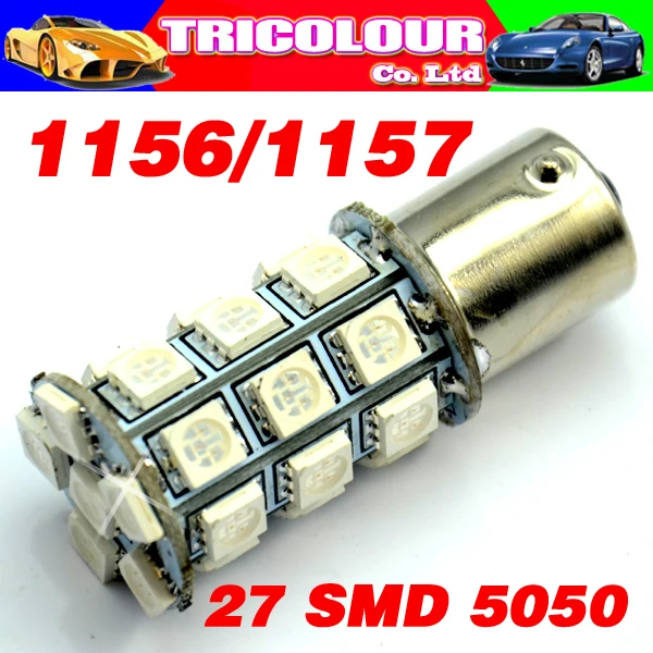 100X 1156 1157 bombilla de luz led 1142, 1152, 1158, 1493 S25 27 SMD ...