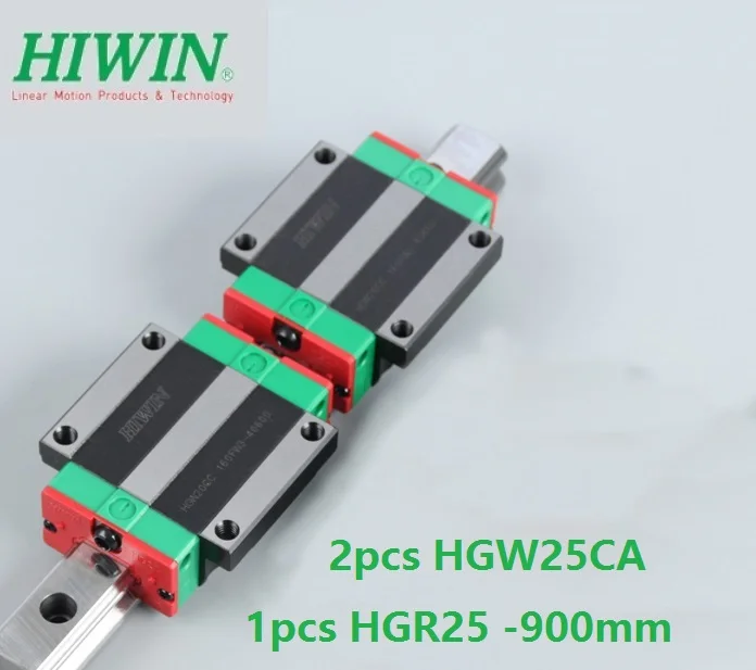 1pcs 100% Original Hiwin Linear Rail Guide Hgr25 -l 900mm + 2pcs ...