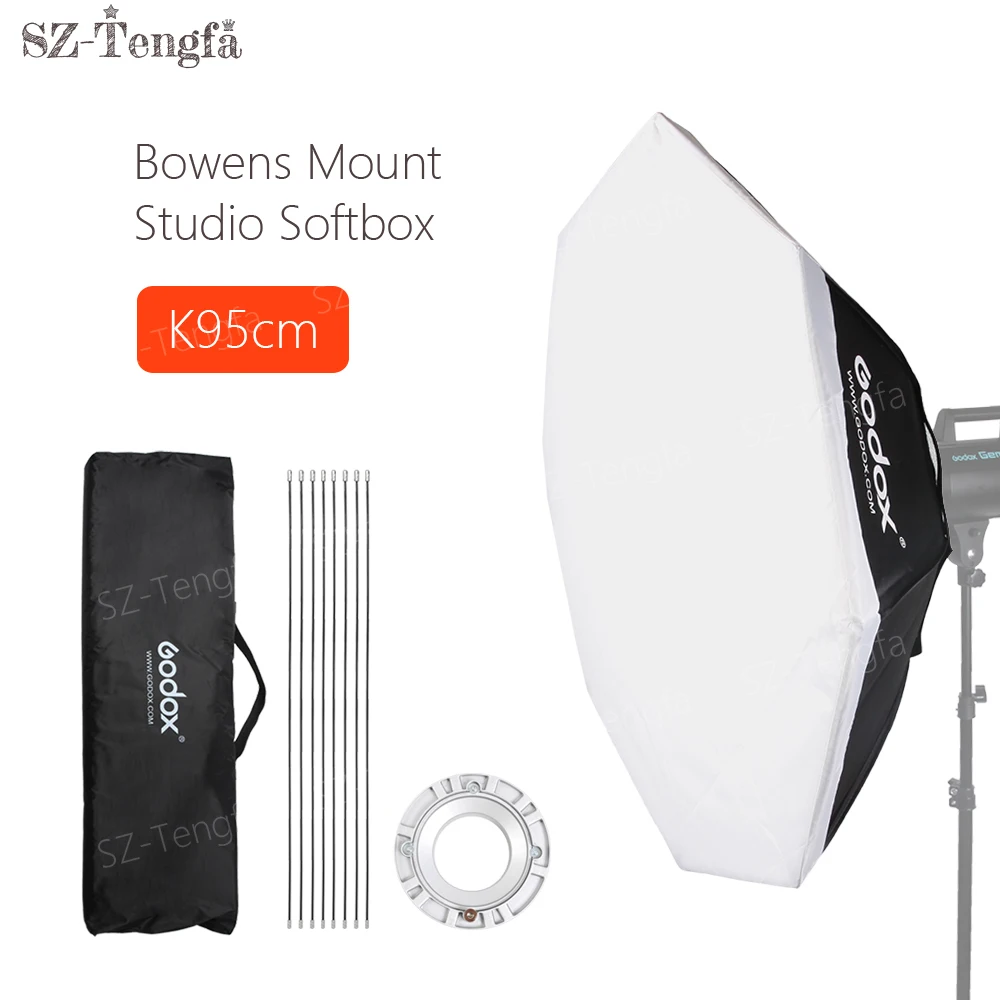 Godox Softbox Octagon 95 cm 37 "Monte Speedring Bowens Estúdio Strobe Flash Light|godox octagon ...