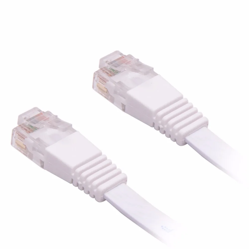 10pcs 1m Ethernet Cables Flat CAT5e UTP Ethernet Network Cable RJ45 ...