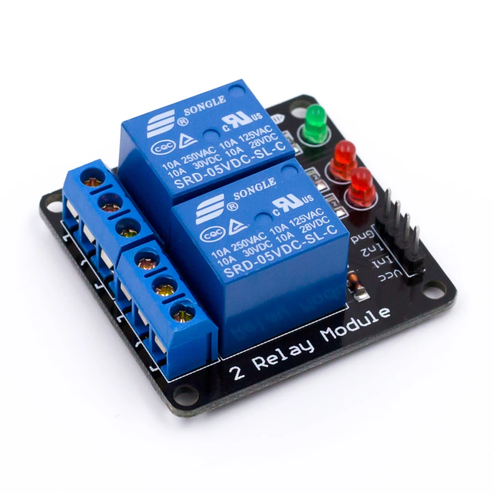 Aliexpress.com : Buy 2 Road Channel Relay Module Without Light Coupling ...