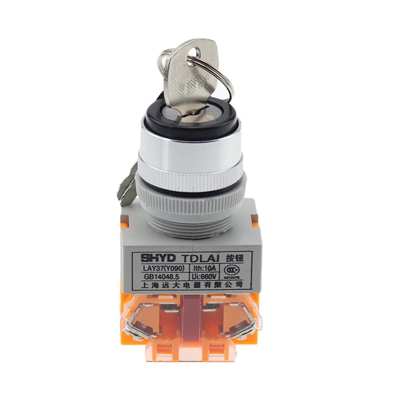 22mm Key Rotary Switch 2 Position Push Button Switch 3 Position Key ...
