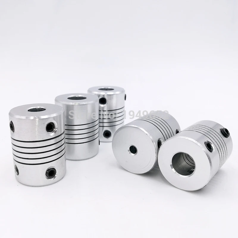 D19 L25 샤프트 커플 링 알루미늄 유연한 턱 34566357810mm Cnc 스테퍼 모터 커플러 인코더 조각 기계stepper Motor