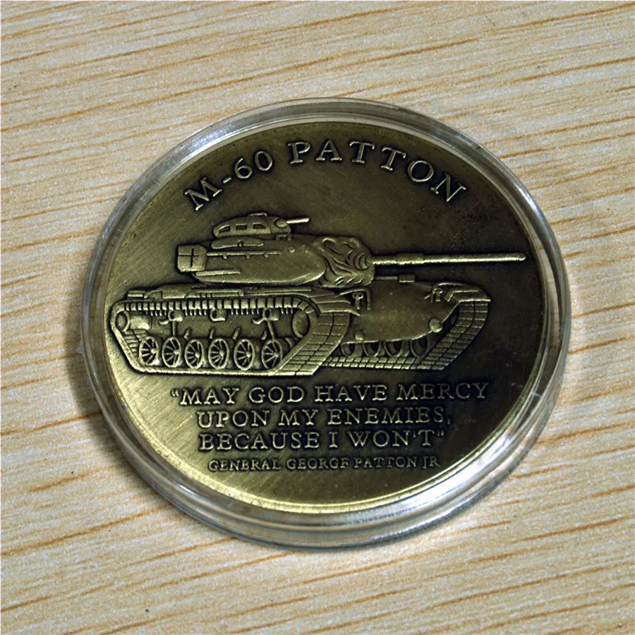 U S Army M 60 Patton Battle Tank Armored Weapon Challenge Coin 4pcs/lot ...
