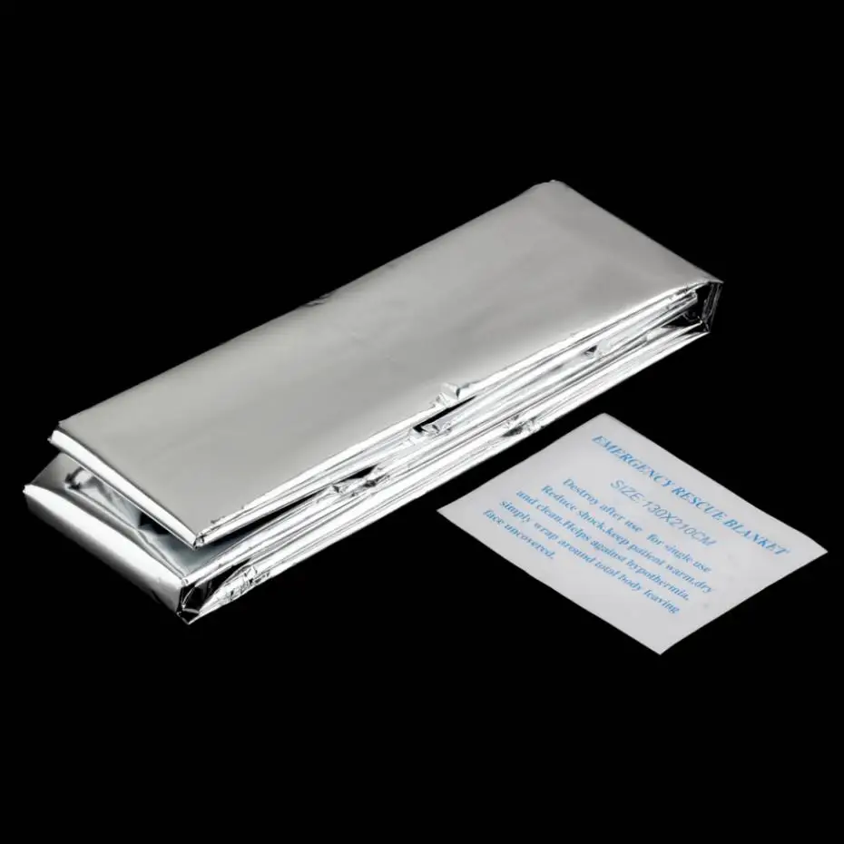 Outdoor Water Proof Emergency Survival Rescue Blanket Foil Thermal ...