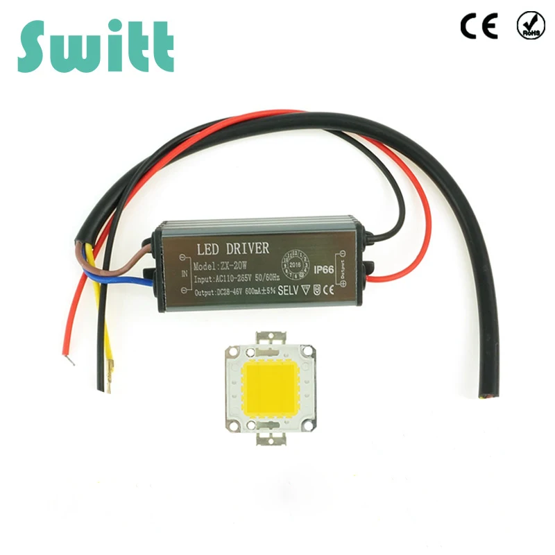 High Power COB LED Chips 10W 20W 30W 50W 100W led driver Integrated SMD ...