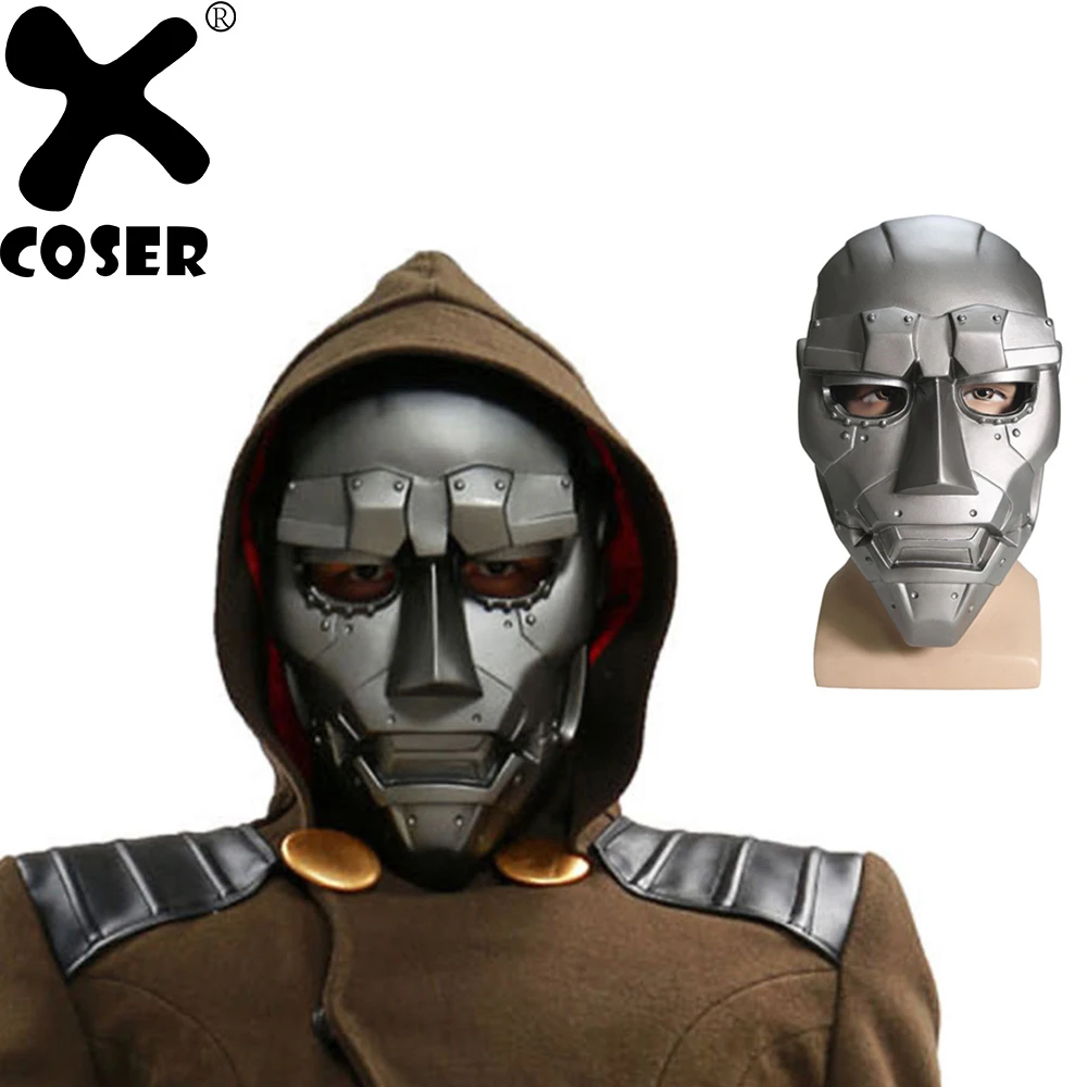 XCOSER Dr Doom Full Face Mask Movie Fantastic Four Cosplay Costume ...