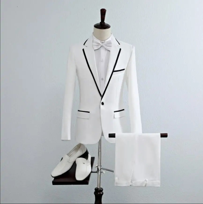 S-3xl New For Men Multi-color Studio Costumes Adult Suit Singer Host ...