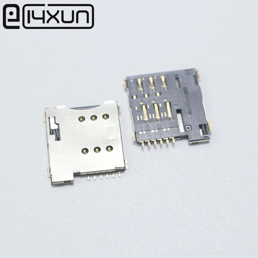 5-pcs-lot-SIM-card-slot-Micro-SIM-6-P-6-Pin-Pemegang-kartu-Memori ...