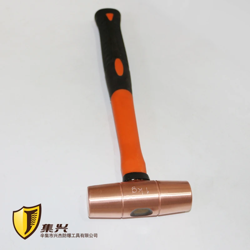 0-45kg-0-68kg-Red-copper-round-hammer-Plastic-Handle-Explosion-proof ...