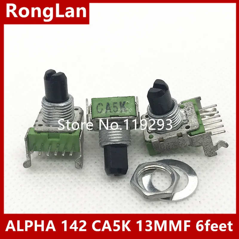 BELLA-Taiwan-ALPHA-142-horizontal-double-potentiometer-CA5K-5K-shaft ...