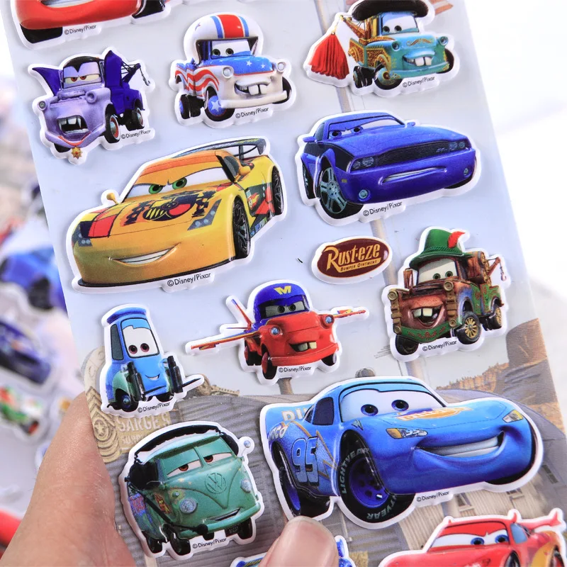 Disney Classic toy PVC new 3D Lightning McQueen car mobilization ...