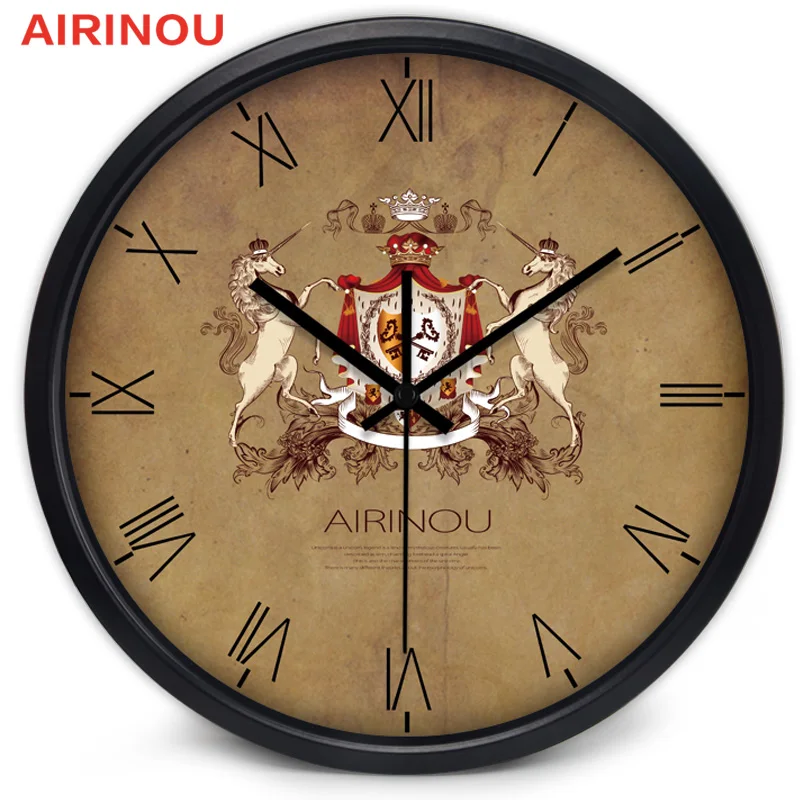 Airinou-European-Royal-Wall-Clock-Rome-Vintage-Living-Room-Fashion-New ...
