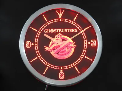 Nc0223 Ghostbusters Neon Light Signs Led Wall Clock - Wall Clocks ...