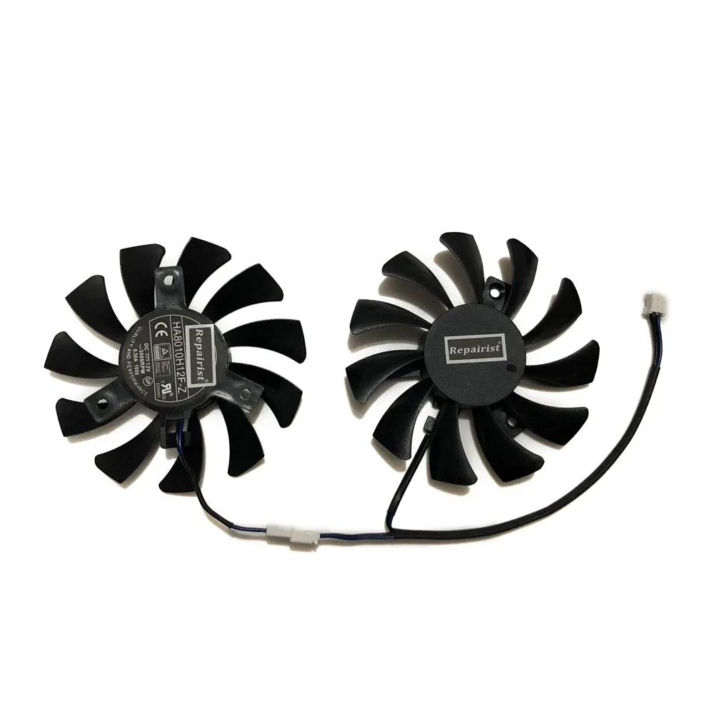 Ventilador de tarjeta gráfica GTX750 N750, Enfriador de GPU, 75MM, 40MM, 2 pines, HA8010H12F Z ...
