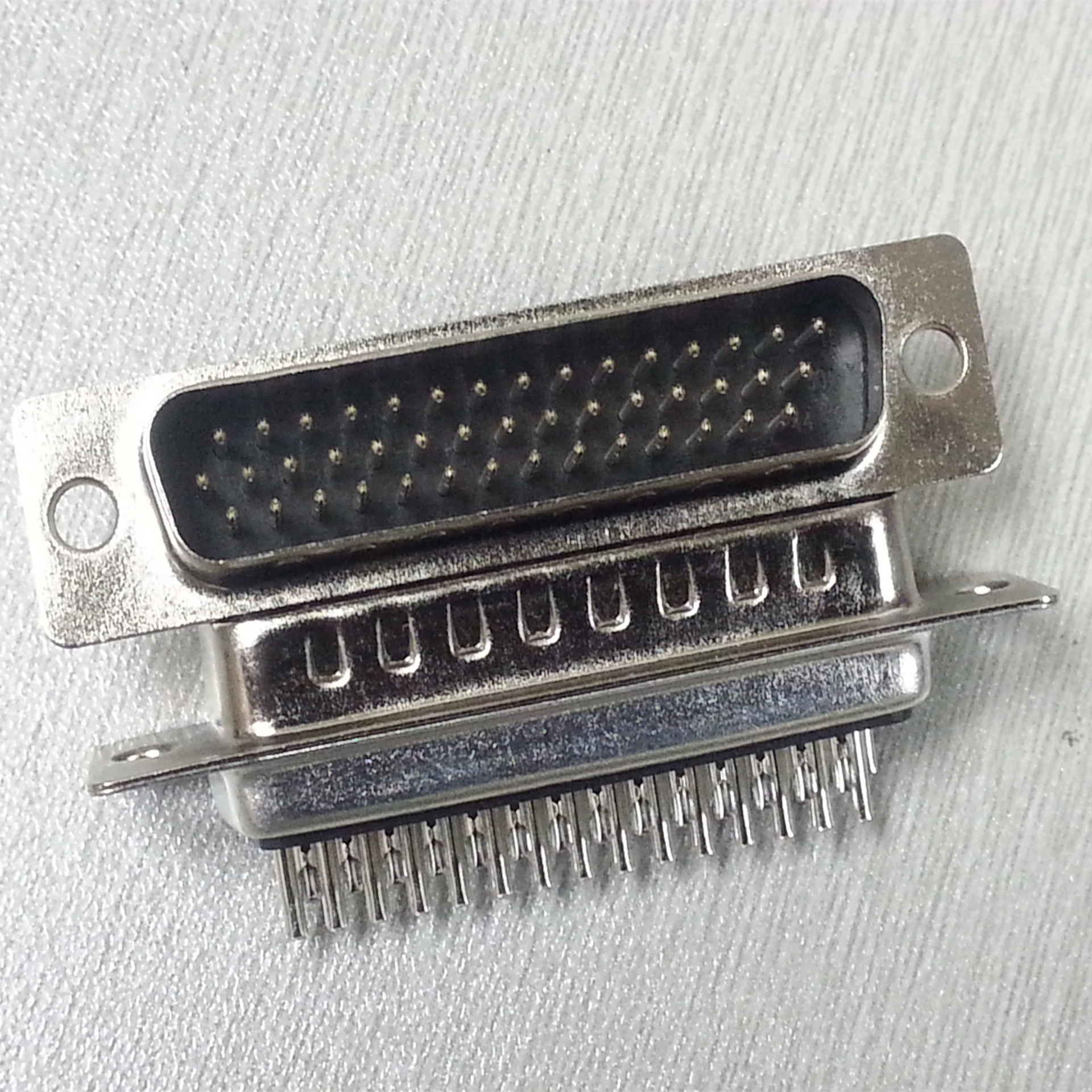 Conector de puerto serie DB44, conector macho de montaje PCB de 2 piezas, conector tipo d sub de ...