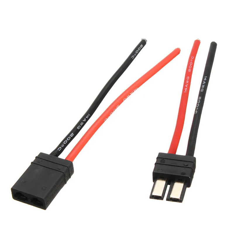 High Quality TR X Plug Male Female with 10cm 14AWG Cable AM 9021 for RC ...