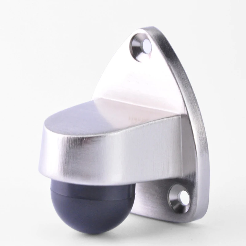 FGHGF Door Stoppers Stainless Steel Glass Triangle Door Stop Wedge ...