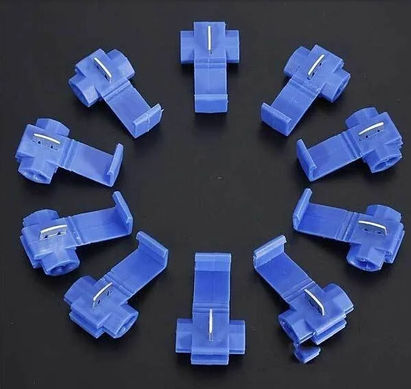 150PCS-blue-Red-yellow-each-type-50pcs-Car-cable-connector-quick-clamp ...